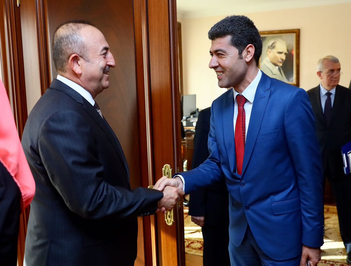 Foreign Minister Çavuşoğlu received Riad Seif, President of Syrian ...