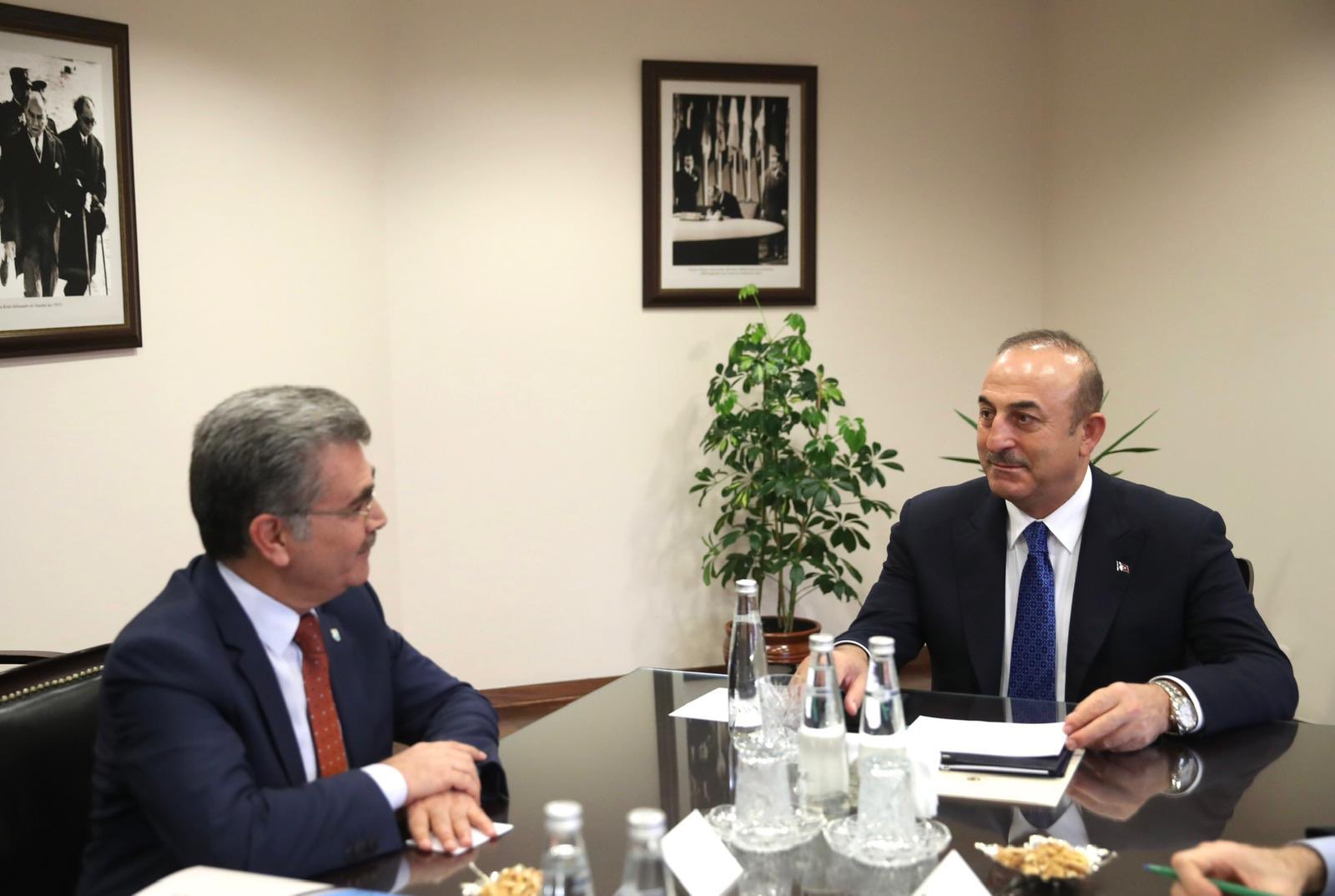 Foreign Minister Mevlüt Çavuşoğlu met with Interior Minister Fathi ...