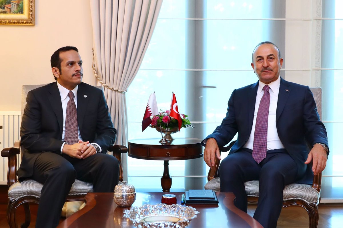 Visit of the Minister of Foreign Affairs of the State of Qatar, Sheikh ...