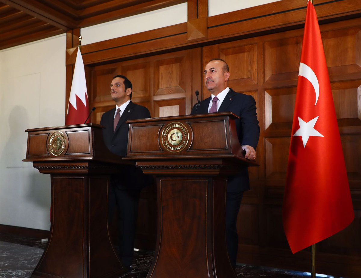 Visit of the Minister of Foreign Affairs of the State of Qatar, Sheikh ...