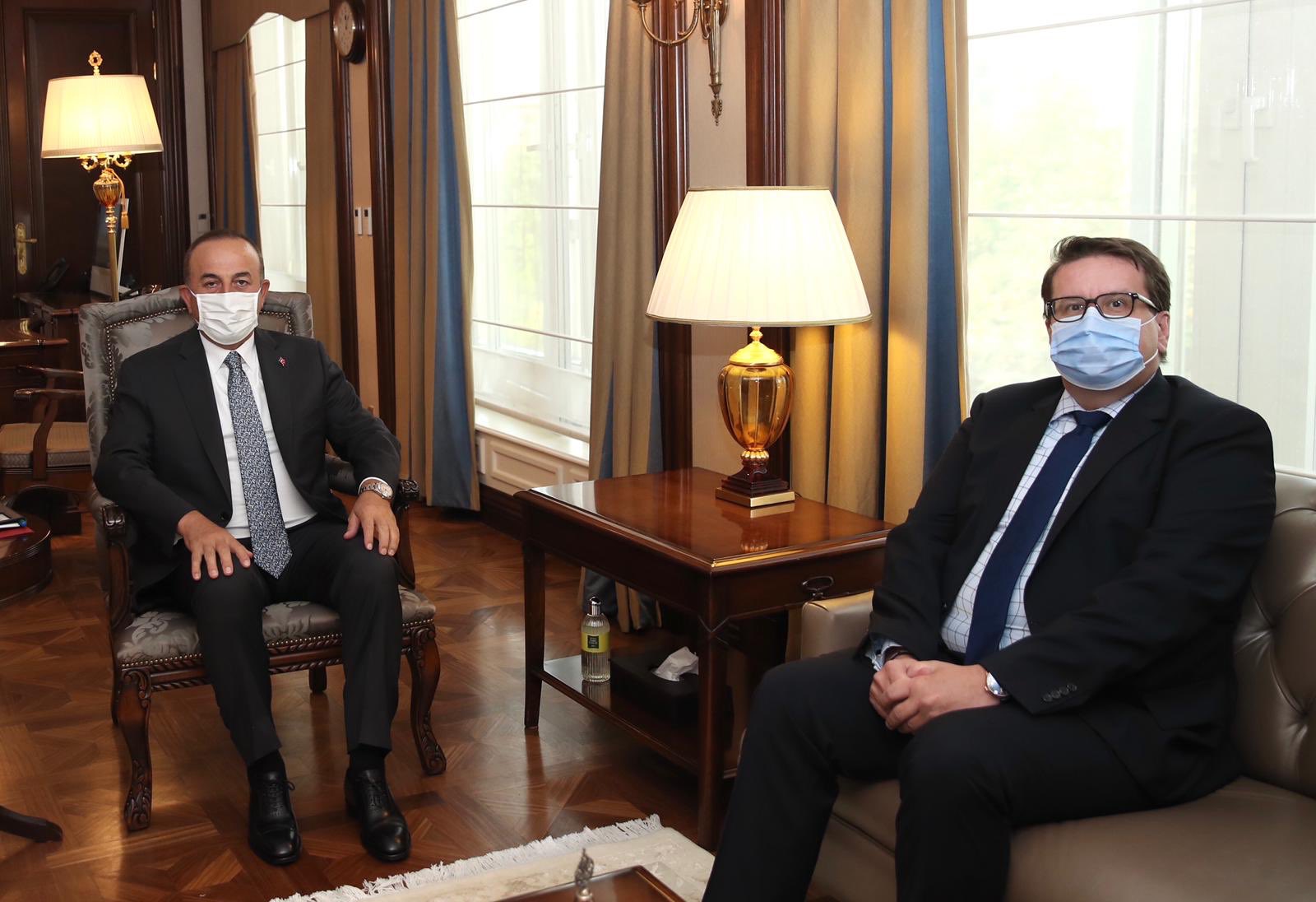 Meeting of Foreign Minister Mevlüt Çavuşoğlu with former Vice President ...