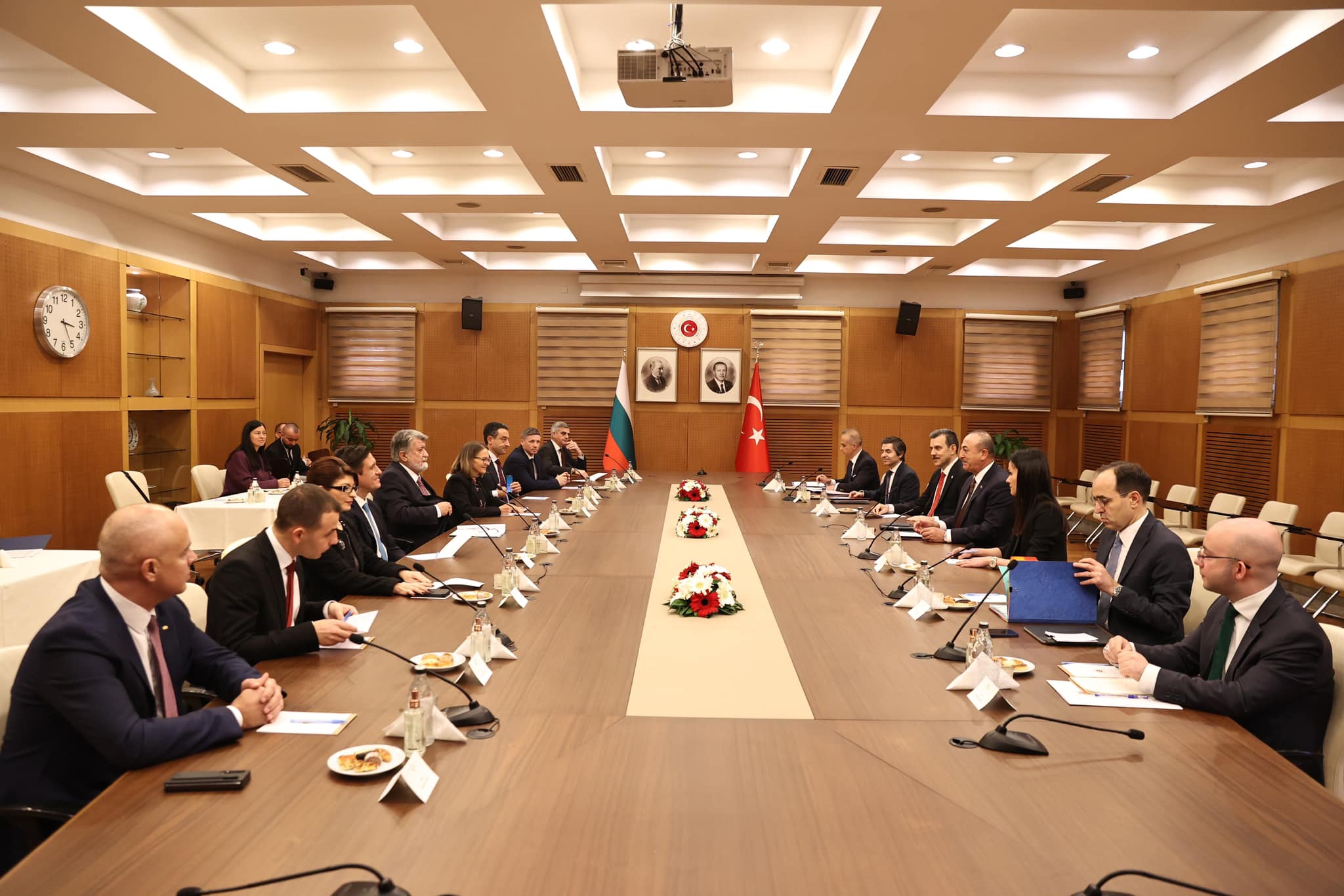 Meeting of Foreign Minister Mevlüt Çavuşoğlu with Vezhdi Rashidov ...