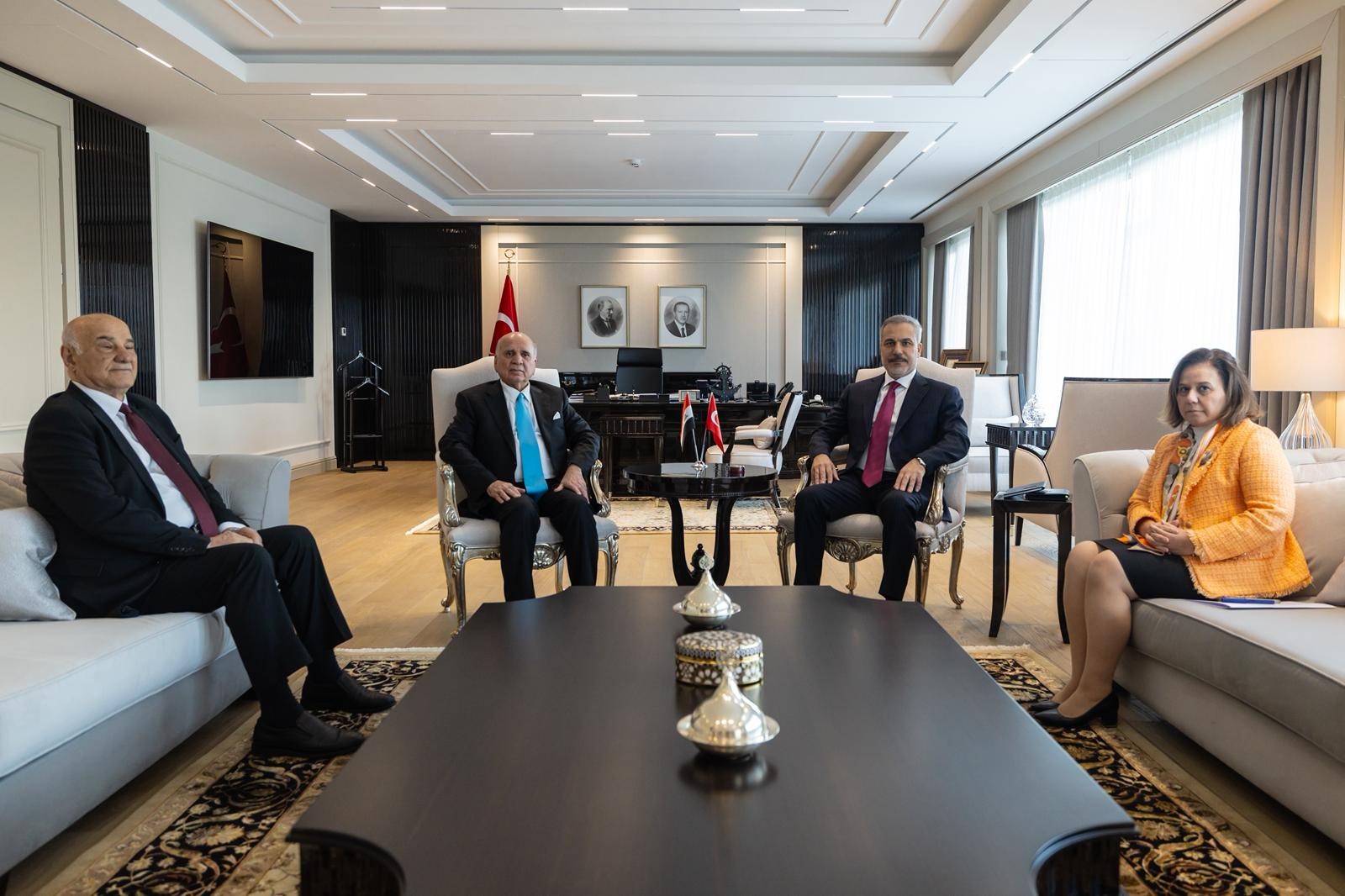 Minister of Foreign Affairs Hakan Fidan met with Fuad Hussein, Deputy ...