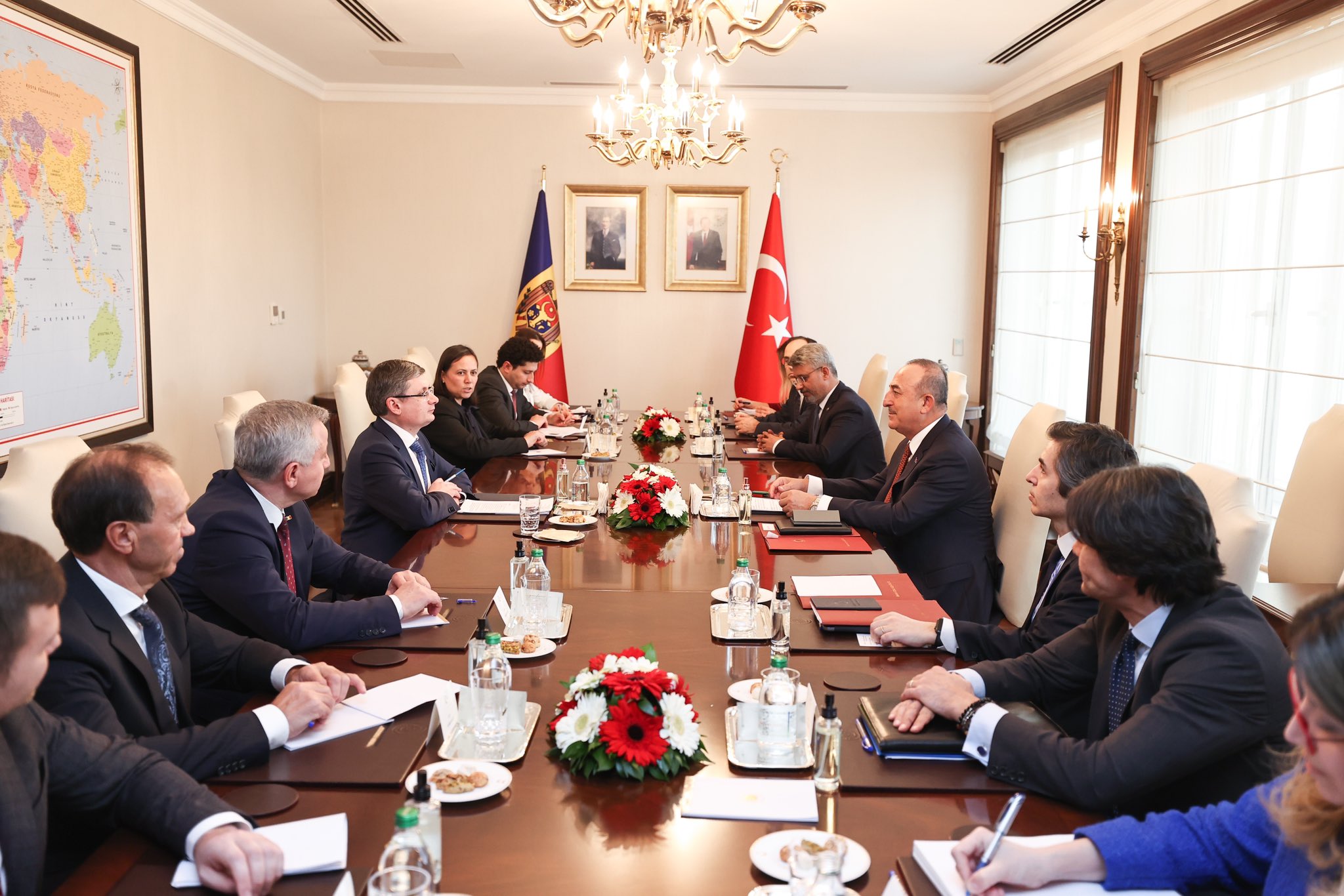 Meeting of Foreign Minister Mevlüt Çavuşoğlu with Igor Grosu, Speaker ...