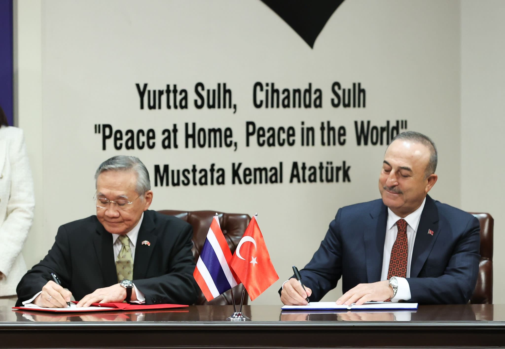 Meeting of Foreign Minister Mevlüt Çavuşoğlu with Don Pramudwinai ...