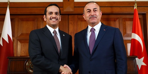 Visit of the Minister of Foreign Affairs of the State of Qatar, Sheikh ...