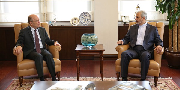 Bakan Yardımcısı V. Büyükelçi Naci Koru'nun İran Büyükelçisini kabulü ...